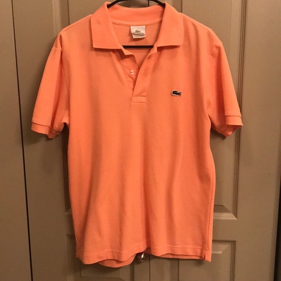 Lacoste | Shirts | Mens Orange Lacoste Polo | Poshmark
